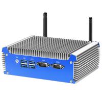 China Intel Series Fanless Industrial PC With 2LAN 2COM And Support Dual Screen Display for sale