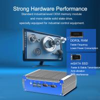 China Intel Series Fanless Industrial PC With 2LAN 2COM And Support Dual Screen Display for sale