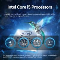 China Intel Core i5 Series Black Mini PC With Dual M.2 SSD 2280 Dual Stable Cooling Fans for sale