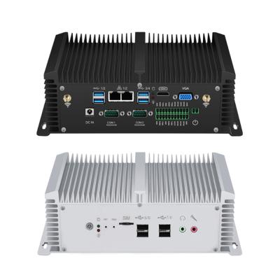 China Dual LAN Dual COM Fanless Industrial PC With Dual Channel DDR4 Win 10 Linux for sale