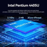 China Intel Pentium 4405U 1U Server With 10 Ethernet DDR4 32G RAM And Windows 10 Linux for sale