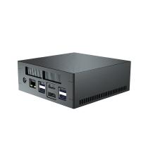 China AMD Athlon Gold 3150U Black Mini PC With Aluminum Alloy Chassis For Home Office for sale