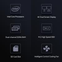 China Gaming Mini PC With Intel Core Processors Dual LAN Dual DDR4 RAM And Cooling Fan for sale
