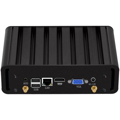 China Intel Core Series Black Mini Computer With DDR3L RAM Single LAN Fome Home Offoce for sale