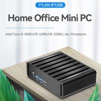China Intel Core Series Black Mini Computer With DDR3L RAM Single LAN Fome Home Offoce for sale