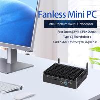 China Intel Pentium 5405U Industrial Fanless PC With COM And Supports Dual Display for sale