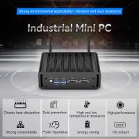 China Intel Core i3 i5 i7 Processors Fanless Industrial Mini PC With 2LAN 2COM RS485 for sale