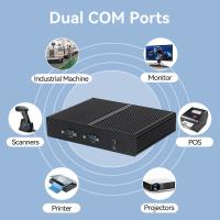 China Fanless Industrial Mini PC With Intel Celeron J4125 Processor DDR3 And Dual COM for sale