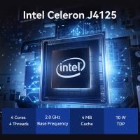 China Fanless Industrial Mini PC With Intel Celeron J4125 Processor DDR3 And Dual COM for sale