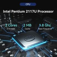 China Intel Pentium 2117U Fanless Industrial PC With 4COM Ports Linux Supports HD Display for sale