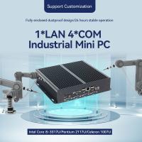 China Intel Pentium 2117U Fanless Industrial PC With 4COM Ports Linux Supports HD Display for sale