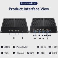 China Fanless Industrial Mini Computer With Intel Core i5-3317U DDR3L 8GB RAM And 4COM for sale