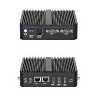 China Intel N100 Industrial Fanless PC With Black Chassis Triple Display Ports For Industrial for sale