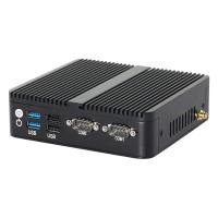 China Intel N100 Industrial Fanless PC With Black Chassis Triple Display Ports For Industrial for sale