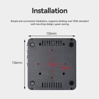 China Intel N100 Industrial Fanless PC With Black Chassis Triple Display Ports For Industrial for sale