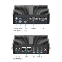 China Intel N100 Industrial Fanless PC With Black Chassis Triple Display Ports For Industrial for sale