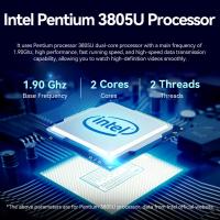 China Intel Mini PC Pentium 3805U With Single LAN Fanless Heat Disspation Method For Home for sale