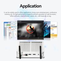 China Intel Mini PC Pentium 3805U With Single LAN Fanless Heat Disspation Method For Home for sale