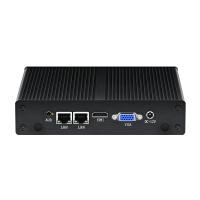 China Intel Pentium Fanless Industrial PC With Black Chassis mSATA SSD Storage And HDMI for sale