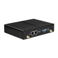 China Intel Pentium Fanless Industrial PC With Black Chassis mSATA SSD Storage And HDMI for sale