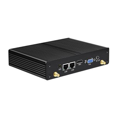 China Intel Pentium Fanless Industrial PC With Black Chassis mSATA SSD Storage And HDMI for sale
