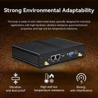 China Intel Pentium Fanless Industrial PC With Black Chassis mSATA SSD Storage And HDMI for sale