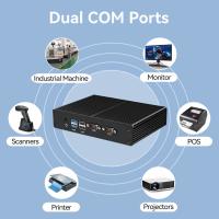 China Intel Pentium Fanless Industrial PC With Black Chassis mSATA SSD Storage And HDMI for sale