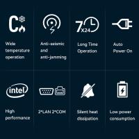 China Small Industrial PC Single-channel SODIMM DDR4 Memory and Dual-channel Audio Support for No Condensation Environments for sale