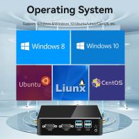 China Small Industrial PC Single-channel SODIMM DDR4 Memory and Dual-channel Audio Support for No Condensation Environments for sale