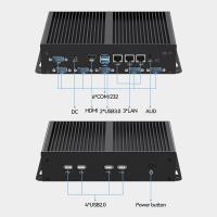 China Industrial PC With Intel Celeron J6412 16GB RAM Three Ethernet And Fanless Cooling for sale