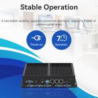 China Industrial PC With Intel Celeron J6412 16GB RAM Three Ethernet And Fanless Cooling for sale
