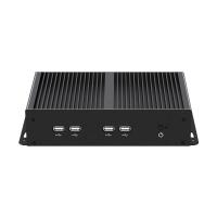 China Intel Celeron Fanless Industrial Mini Desktop PC With Aluminum Chassis WiFi for sale