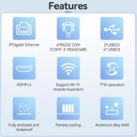 China Intel Celeron Fanless Industrial Mini Desktop PC With Aluminum Chassis WiFi for sale