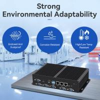 China Intel Celeron Fanless Industrial Mini Desktop PC With Aluminum Chassis WiFi for sale