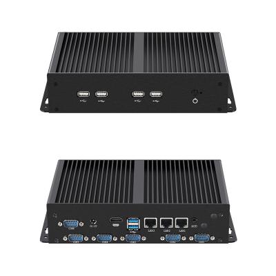 China Industrial PC With Intel Celeron J6412 16GB RAM Three Ethernet And Fanless Cooling for sale