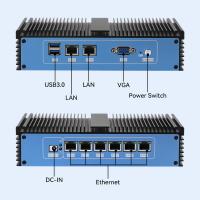 China Eight Ethernet Router Mini PC With DDR4 16GB RAM And Celeron 3865U Processor for sale
