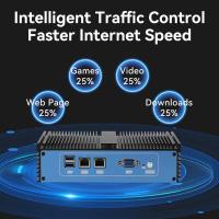 China Celeron Router Mini Computer With DDR4 16GB RAM Fanless Cooling Method for sale