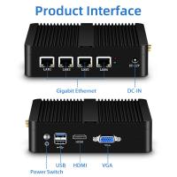 China Intel Celeron N2830 4 Ethernet Firewall Router Mini PC With Win Linux for sale