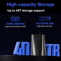 China Intel N150 Dual Ethernet NAS Mini PC Router DDR4 32GB RAM Supports HD Display for sale