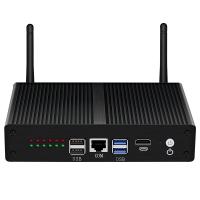 China 6LAN Software Firewall Mini PC Intel Pentium 4405U 2 Cores DDR3 RAM Fanless PC for sale