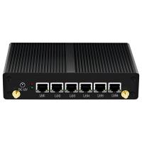 China 6LAN Software Firewall Mini PC Intel Pentium 4405U 2 Cores DDR3 RAM Fanless PC for sale