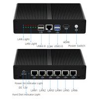 China 6LAN Software Firewall Mini PC Intel Pentium 4405U 2 Cores DDR3 RAM Fanless PC for sale