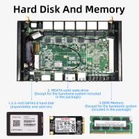China 6LAN Software Firewall Mini PC Intel Pentium 4405U 2 Cores DDR3 RAM Fanless PC for sale
