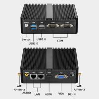 China Fanless Industrial Mini PC With Intel Celeron Processors Dual LAN Dual COM for sale