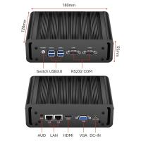 China Intel Core i5 4200U Industrial Fanless PC Dual Ethernet Dual COM Computer for sale