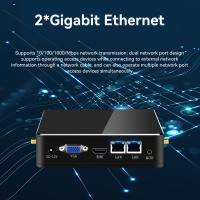 China Intel Celeron J1900 Dual LAN Industrial PC Dual COM DDR4 16GB RAM Fanless Computer for sale