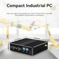 China Intel Celeron J1900 Dual LAN Industrial PC Dual COM DDR4 16GB RAM Fanless Computer for sale