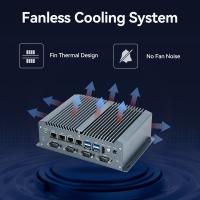 China Fanless Industrial PC Intel Core i5 8250U 4 Ethernet GPIO Mini Computer With COM for sale