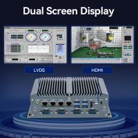 China Fanless Industrial PC Intel Core i5 8250U 4 Ethernet GPIO Mini Computer With COM for sale