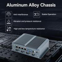 China Fanless Industrial PC Intel Core i5 8250U 4 Ethernet GPIO Mini Computer With COM for sale